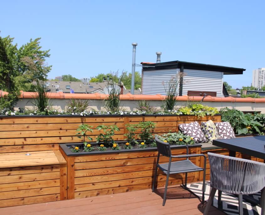 Roof Deck With Veranda & Planters - Wrigleyville - Urban Rooftops ...